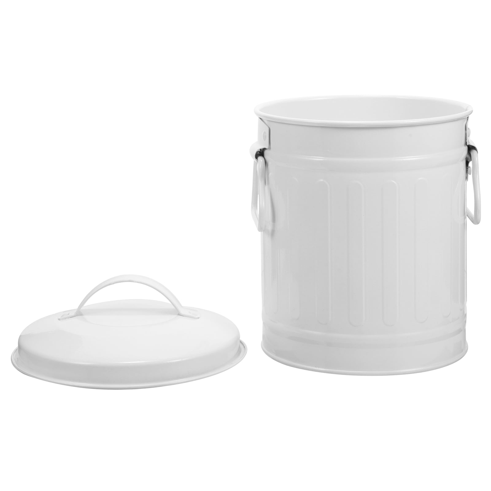 Small Metal Trash Can Desktop Waste Container 1 Set for Home Office ...