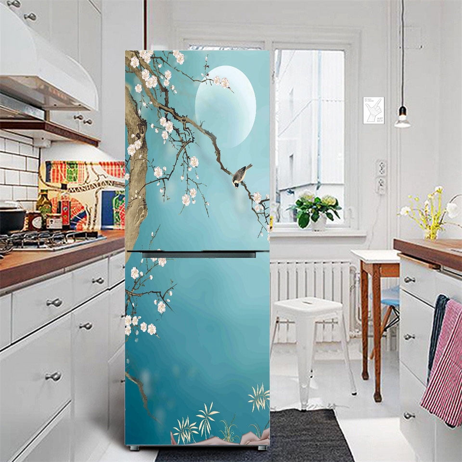 Car Gas Station Wallpaper For Fridge Self-Adhesive Waterproof Kitchen ...