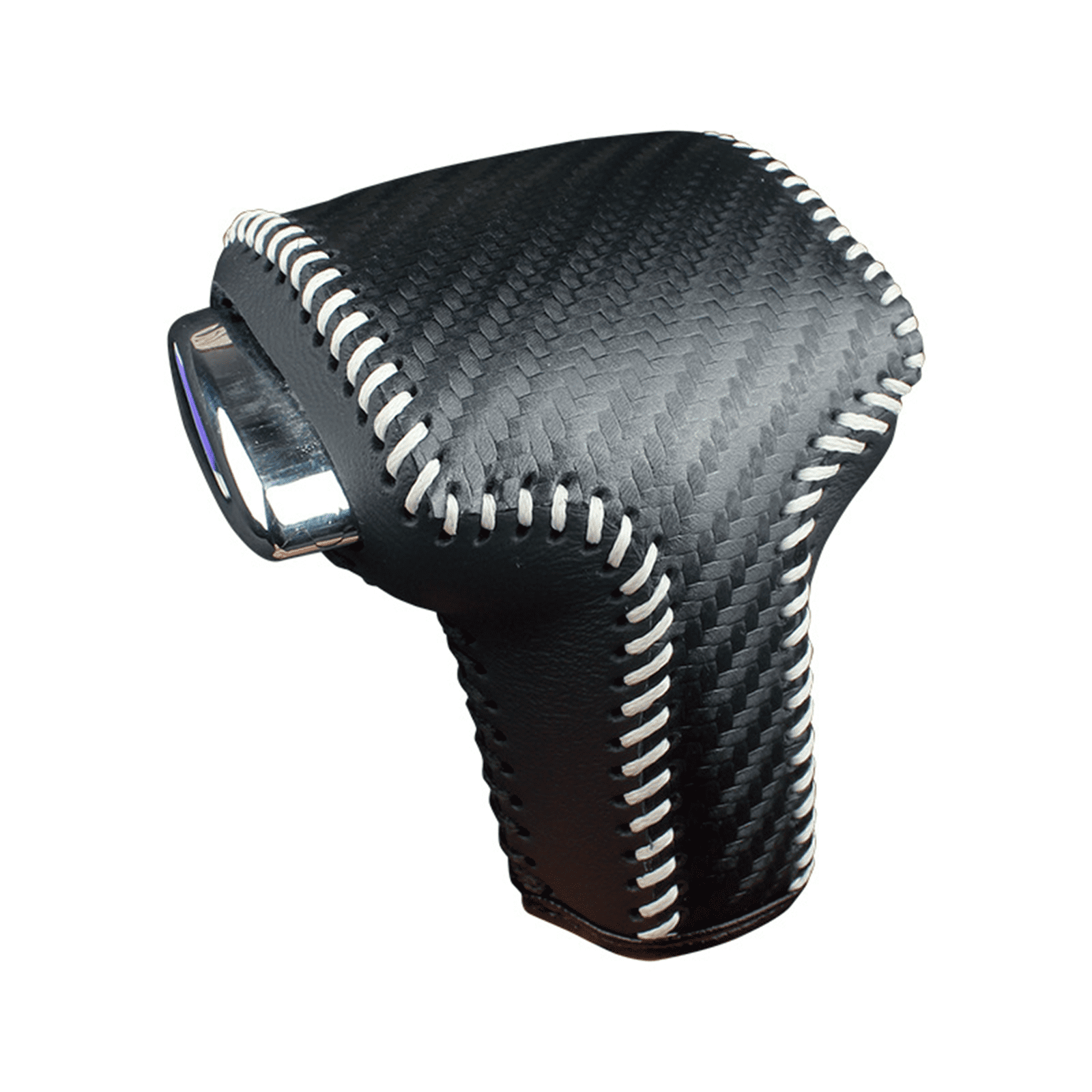 Car Gear Shift Knob Cover, Waterproof Leather Vehicle Shifter Knob ...