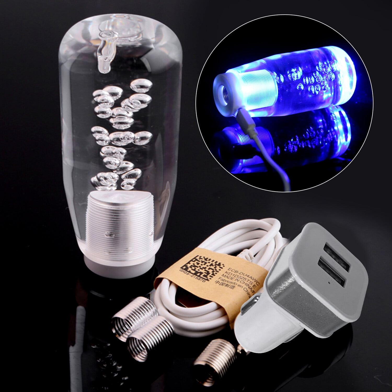 Car Gear Shift Knob Shifter Crystal Style Manual Shifting Head ...