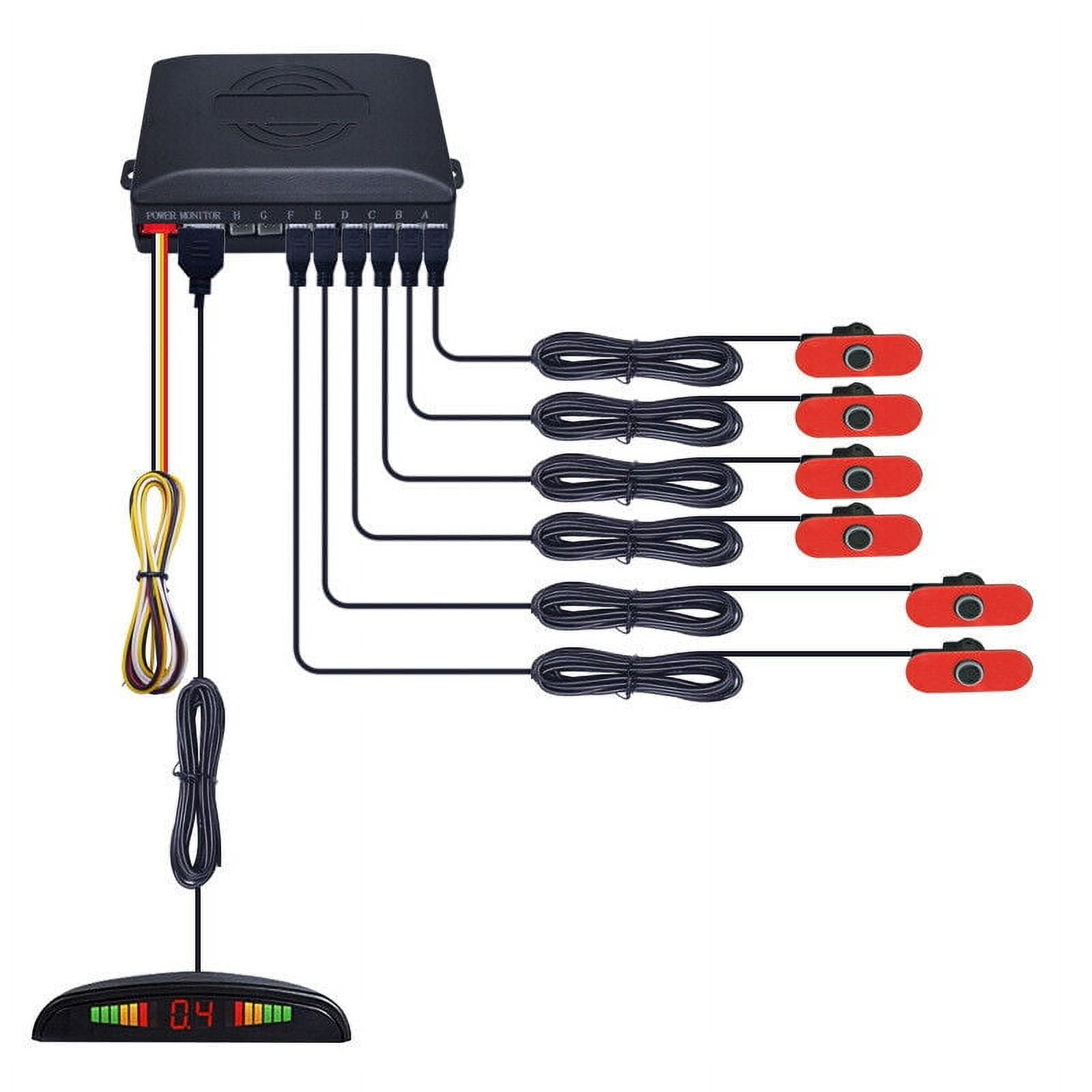 Car General 6-probe BIBI reversing radar Crescent buzzer reversing ...