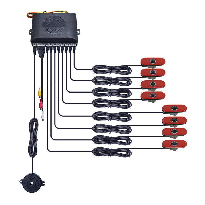 Car General 8-probe visual reversing radar with original car probe Car ...