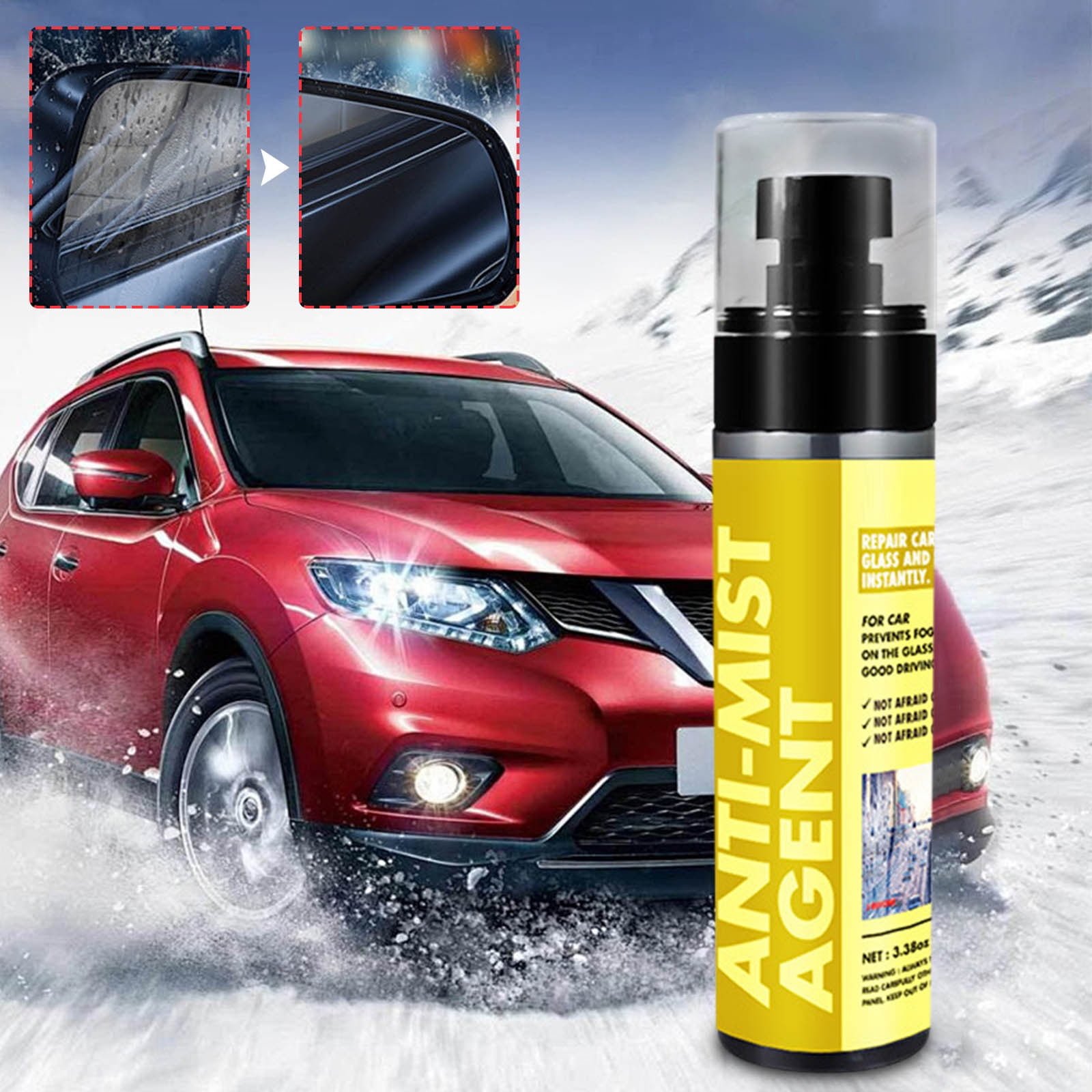 Car Glass Antis Fogs Agent, Waterproof Windshield Defogger, 100ml Long ...