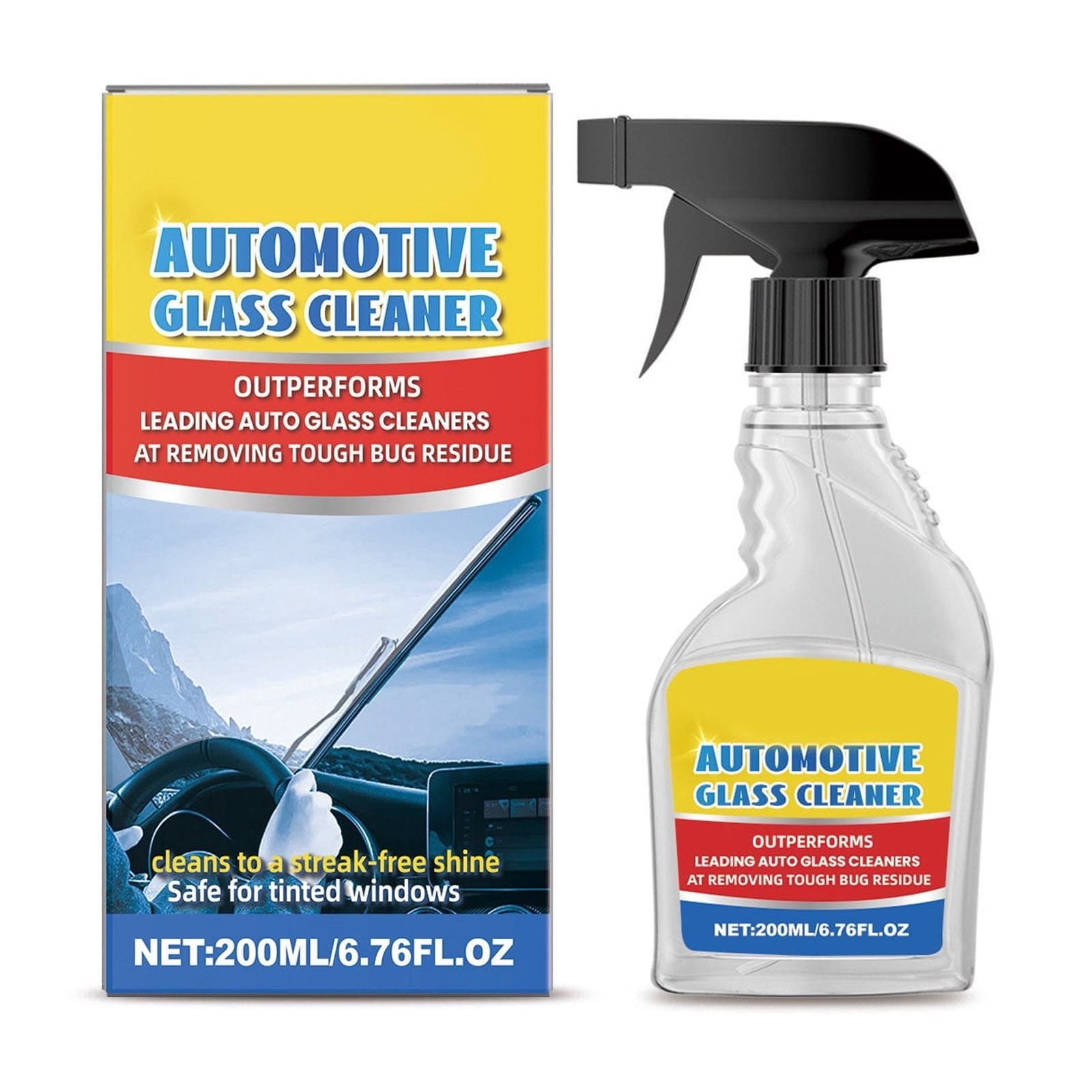 Car Glass Cleaner, Stain Remover, 200ML, Anti-Rain formula, for All ...