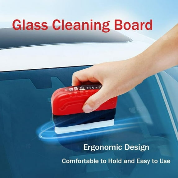 Car Glass Cleaner for Windshields & Mirrors - Oil Film Cleaning Brush ...