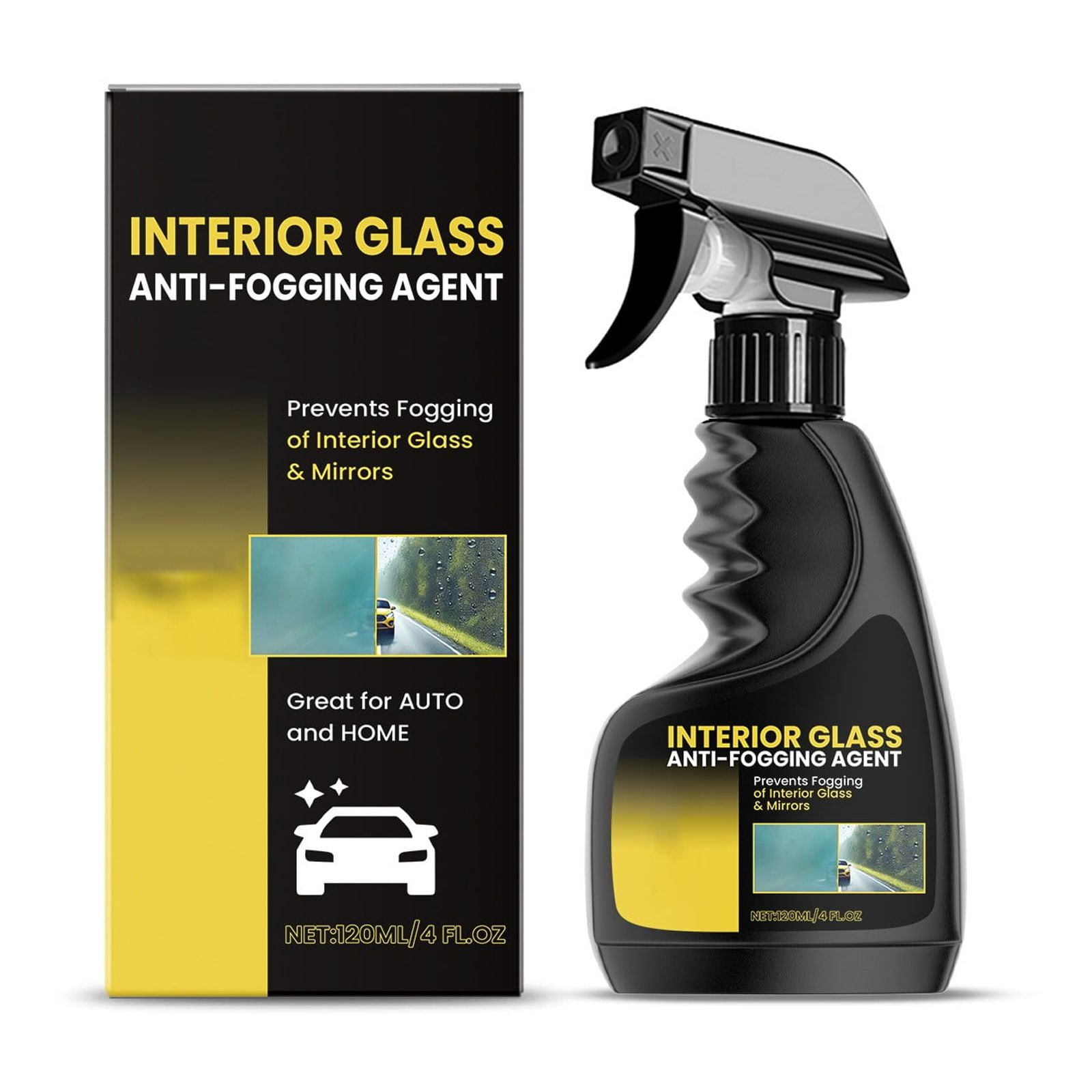 Car Glass Defogger Cleaning Spray Prevents Windshield Fogging To ...