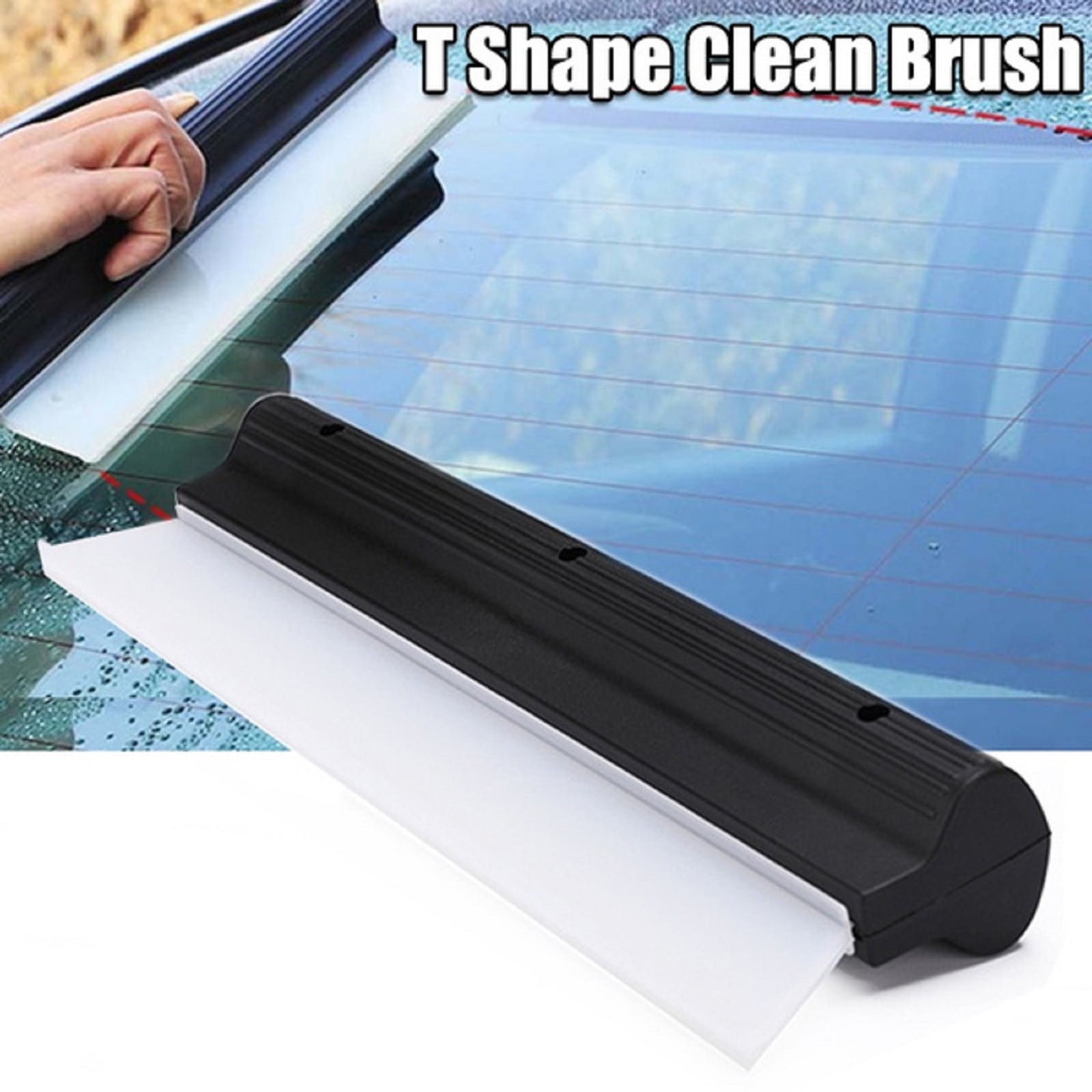Car Glass Dryer Squeegee, Silicone Waterblade Wash Window Wiper ...