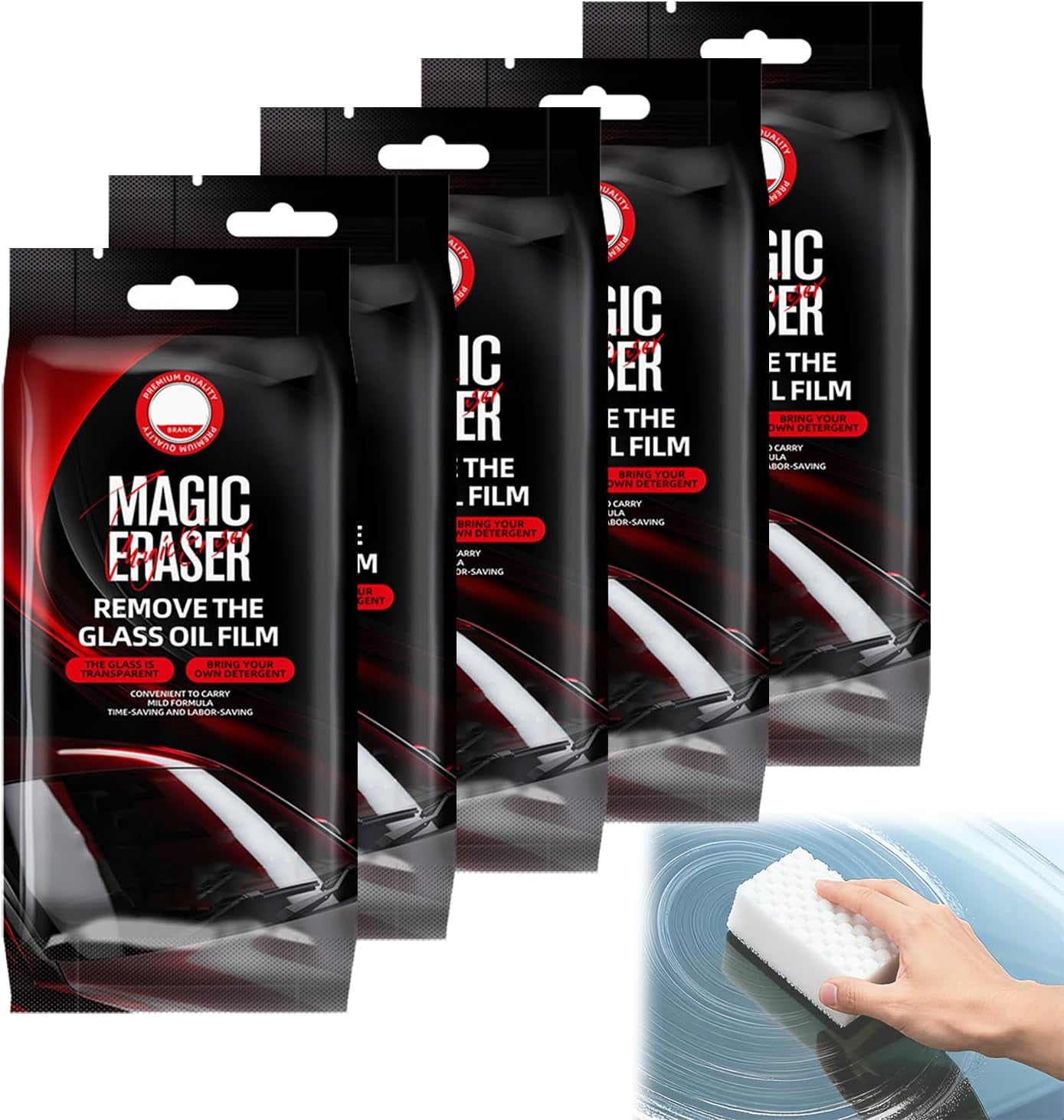 Car Glass Film Cleaning Sponge, Car Oil Film Cleaning Sponge ...