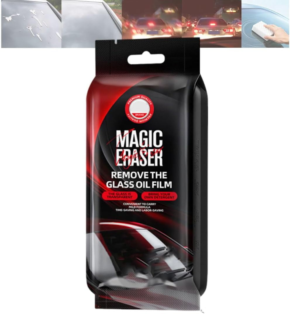 Car Glass Film Magic Cleaning Sponge,Non-Scratch Window Cleaning ...