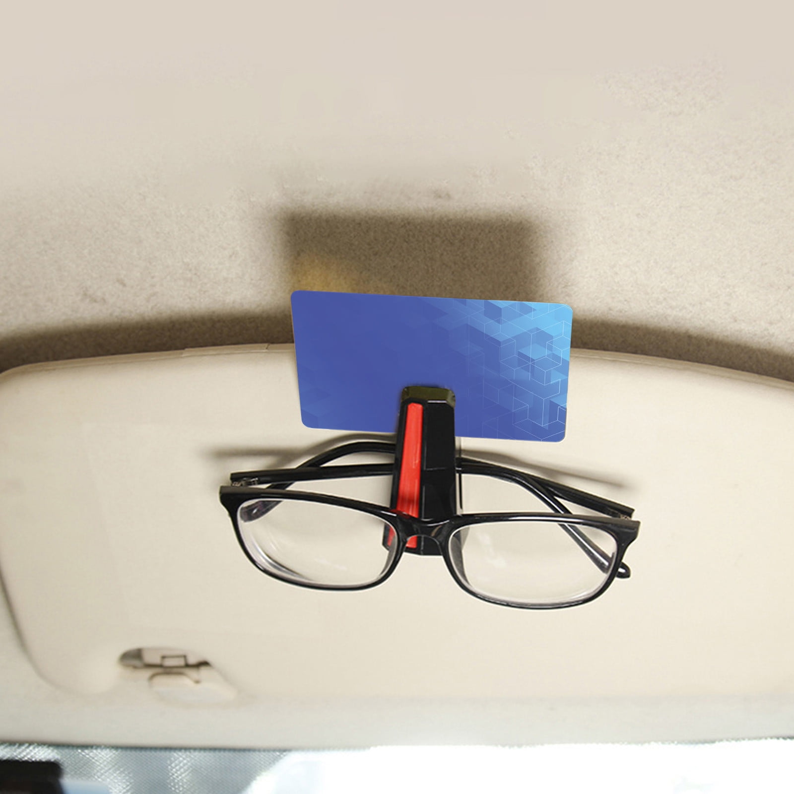 Car Glasses Holder for Sun Visor, Clip-On Organizer with U-Shaped Slot ...