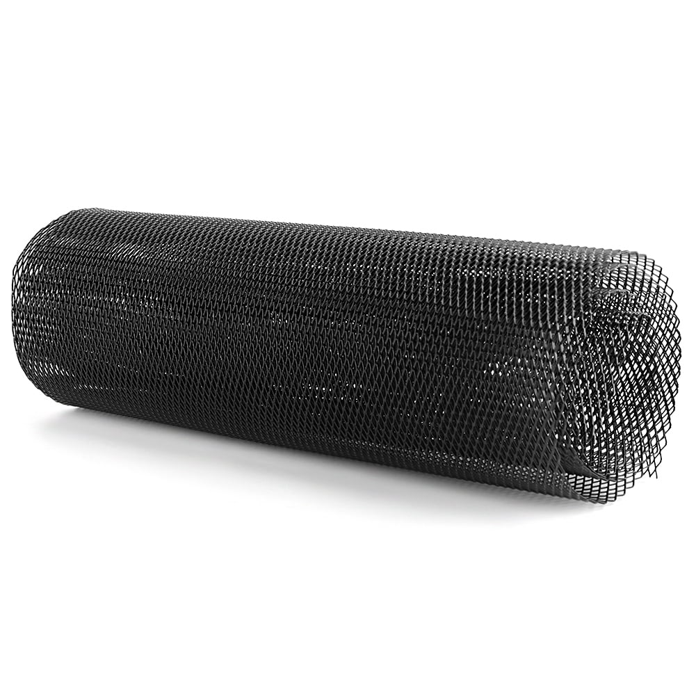 Car Grille Mesh,3x6mm Aluminum Alloy Car Grille Mesh,Black Painted ...