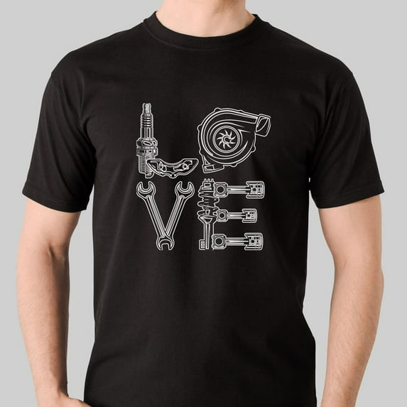 Car Guy Automotive Parts Love Graphic Tee Mechanic Auto Enthusiast ...