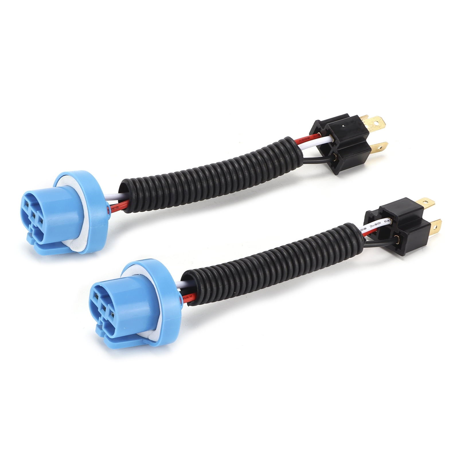 Car H4 Male to 9007 Female Adapter Headlight Mounted Universal Plug and ...