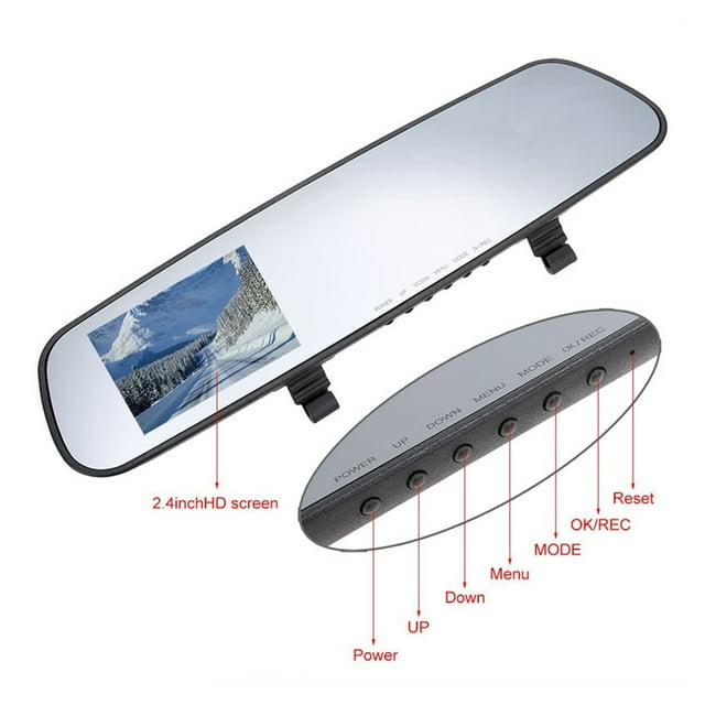 Car HD 1080P Rearview Mirror DVR Camera Auto Car Recorder Cam G-sensor ...