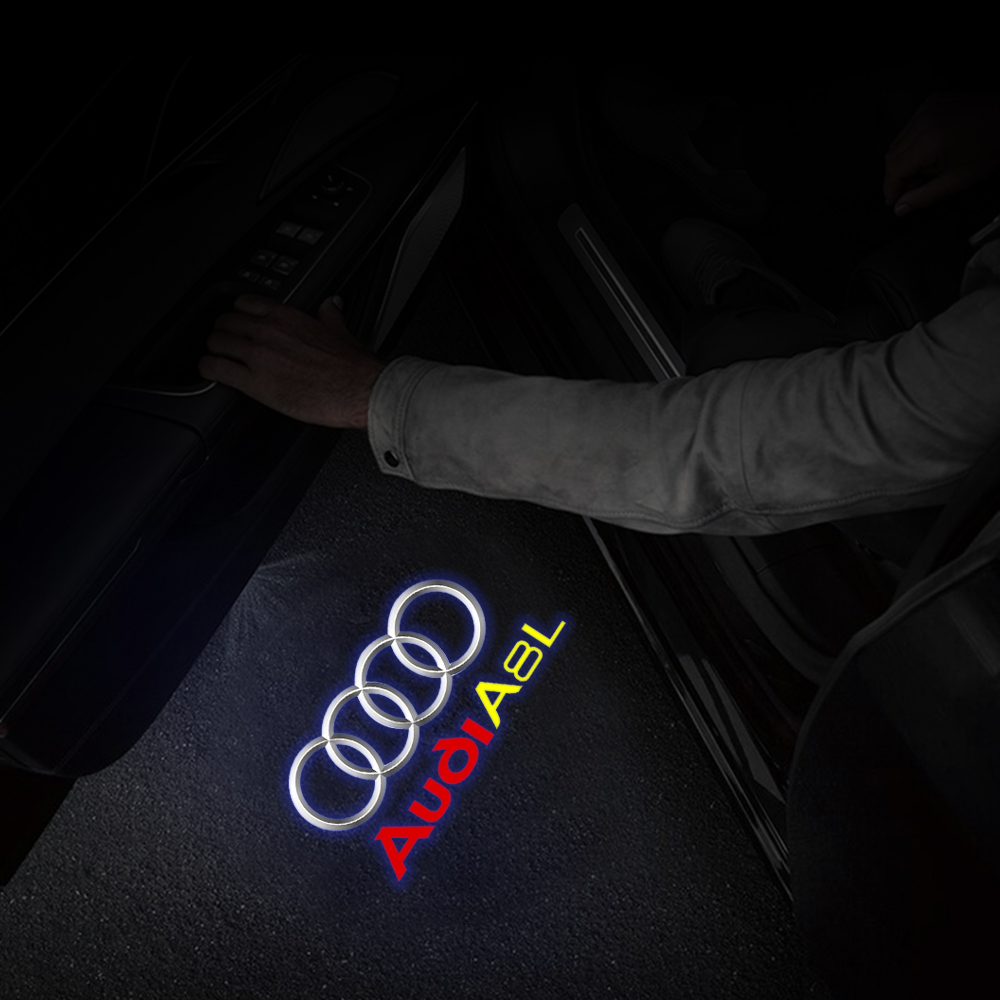 Car HD Door Welcome Lights Led Projector Lamps For AUDI SLINE QUTTRO S2 ...