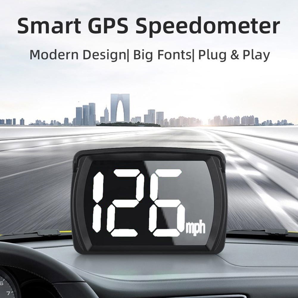Car HUD GPS Head Up Display Speedometer Odometer Car Digital Speed KMH ...