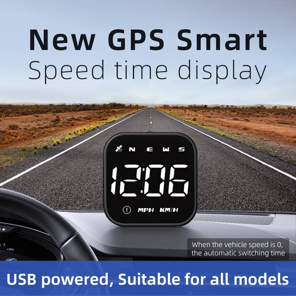 Car Hud Gps Head Up Display Speedometer Odometer Car Digital Speed Kmh ...