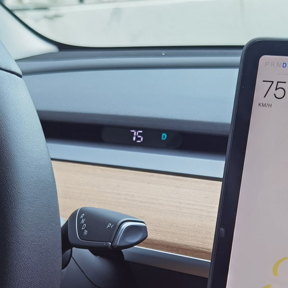 Car HUD Head-Up Dashboard Digital Speed Display For Model Y 2023-2024 ...