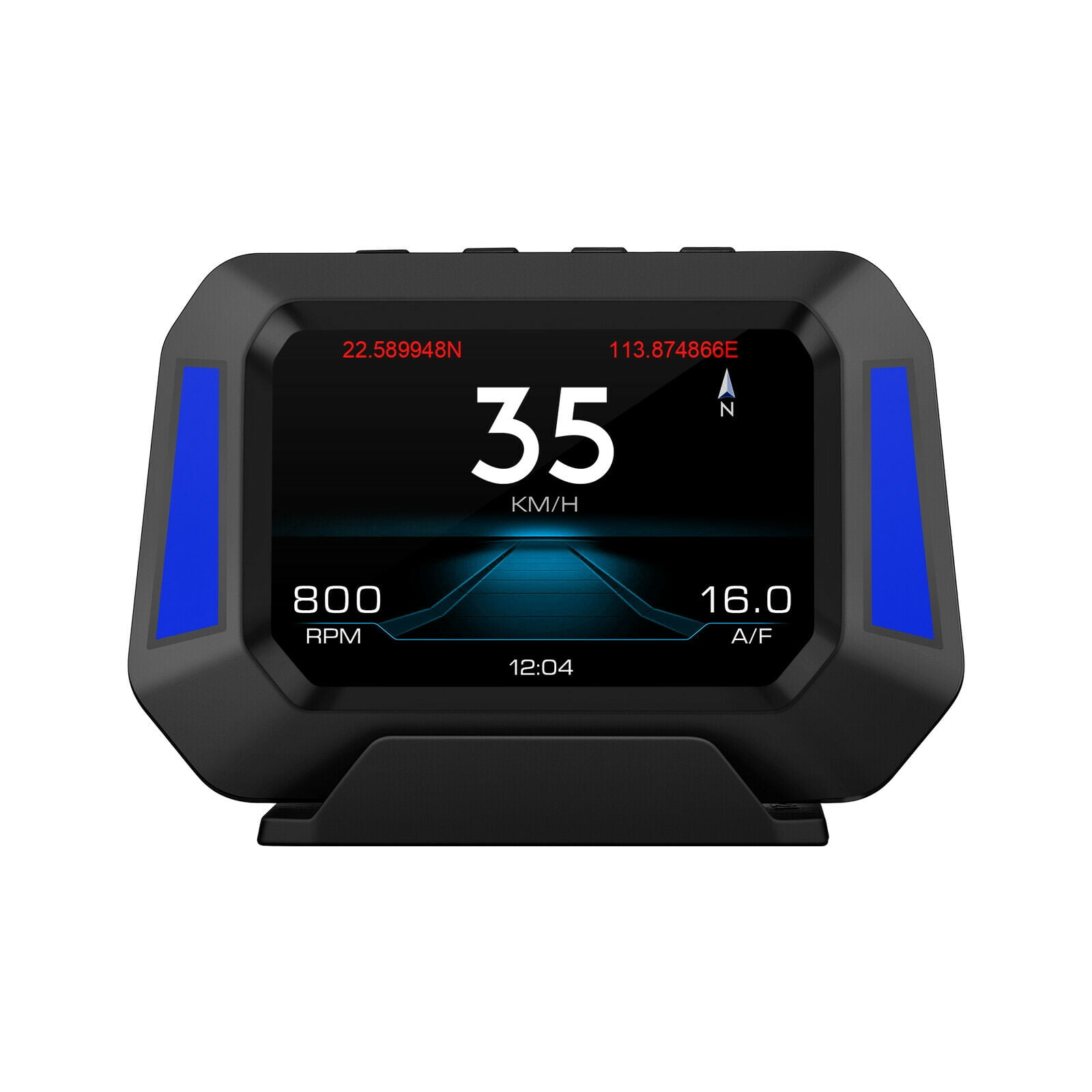 Car HUD Head Up Display GPS & OBD2 Digital Speedometer Automotive Slope ...