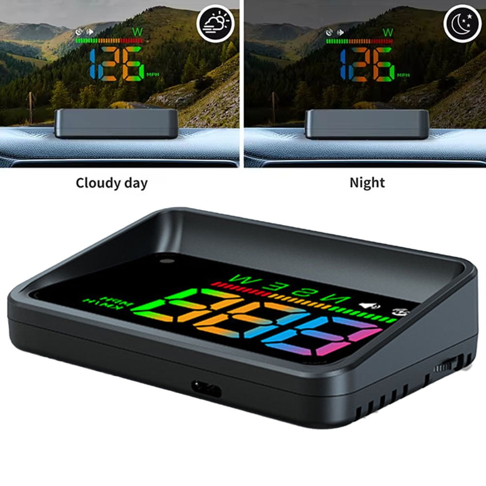 Car HUD Head-up Display GPS LED Digital Speedometer Windshield ...