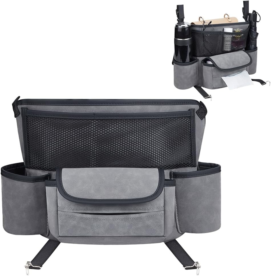 Car Handbag Holder Between Seats Imitation Leather Car Purse Holder Car ...