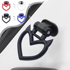 Xotic Tech 2 Pieces JDM Heart Shaped Car Handle Straps, Rear Bumper ...