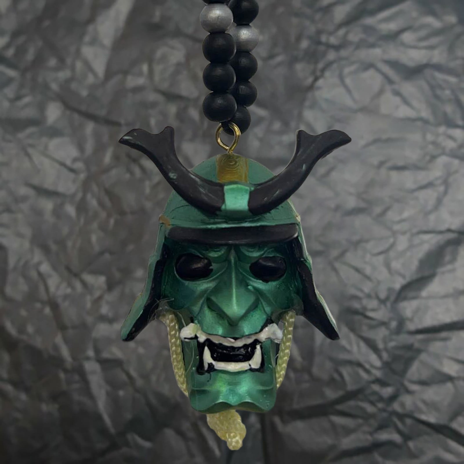 Car Hanging Ornament with Samurai Helmet, Polyurethane Resin Japanese ...