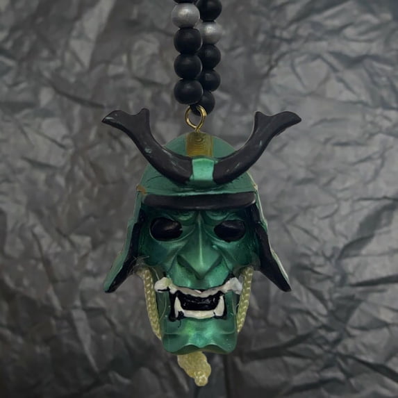 Car Hanging Ornament with Samurai Helmet, Polyurethane Resin Japanese ...