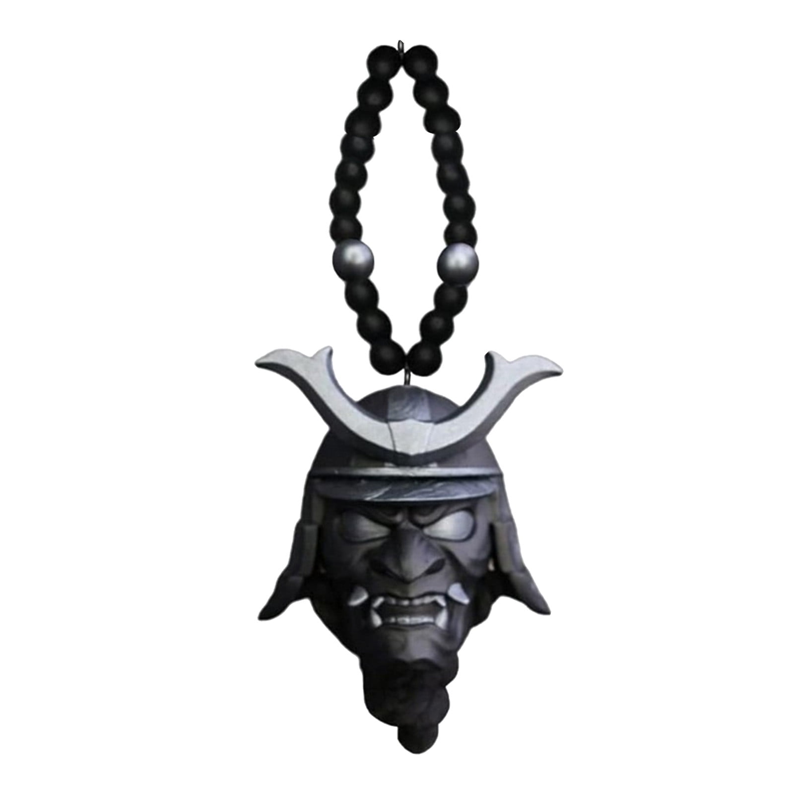 Car Hanging Pendant with Samurai Helmet Hannya Japanese Oni Rear View Mirror Charm, Fashion ...