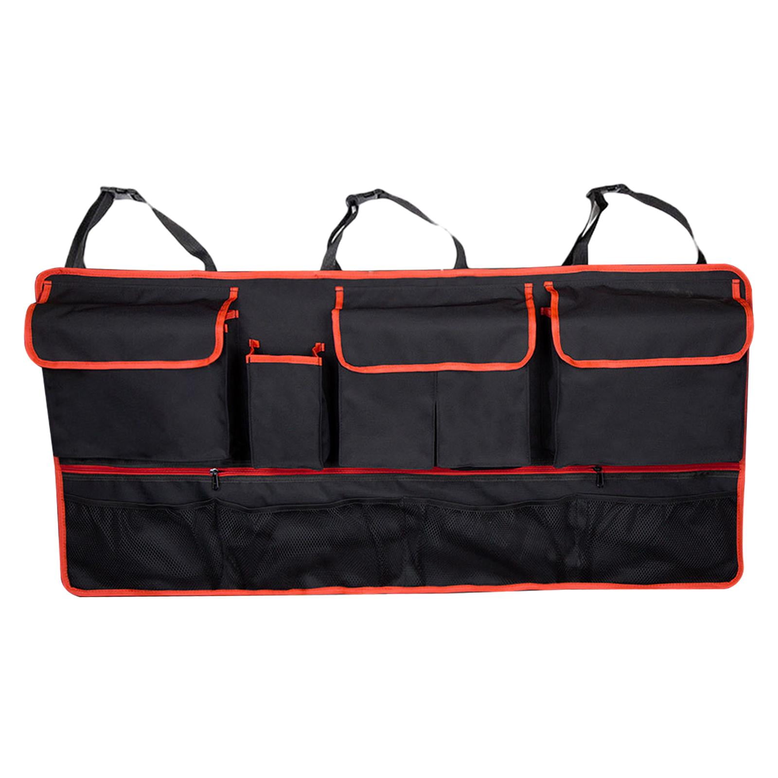 Car Hanging Trunk Organizer Bag Multipurpose With Mesh Pouches , Multi ...