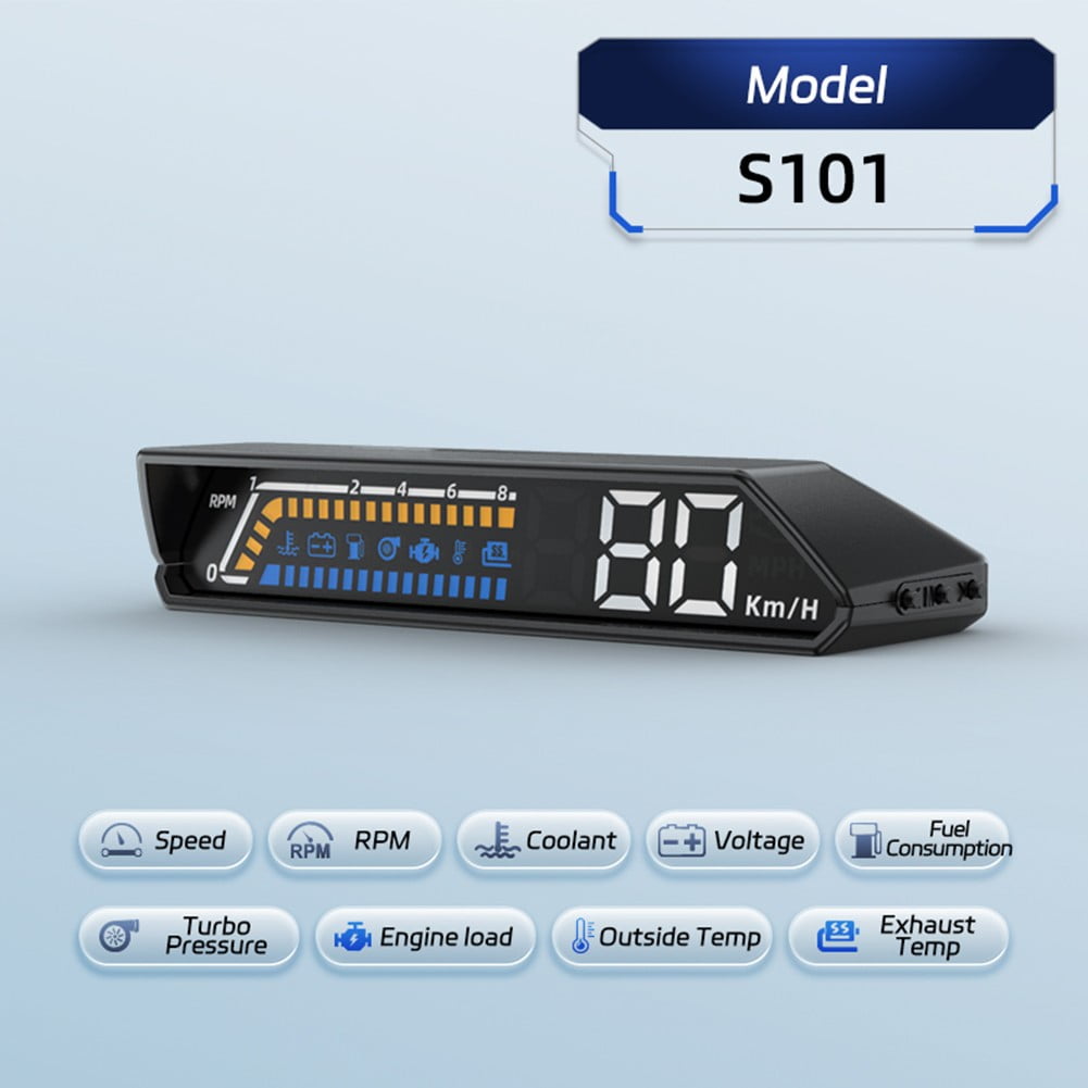 Car Head Up Display Hud Gauge Obd2 Driving Computer Temperature ...