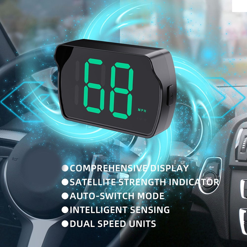 Car Head Up HD Display GPS Speedometer KMH for MPH Digital HUD Headsup ...