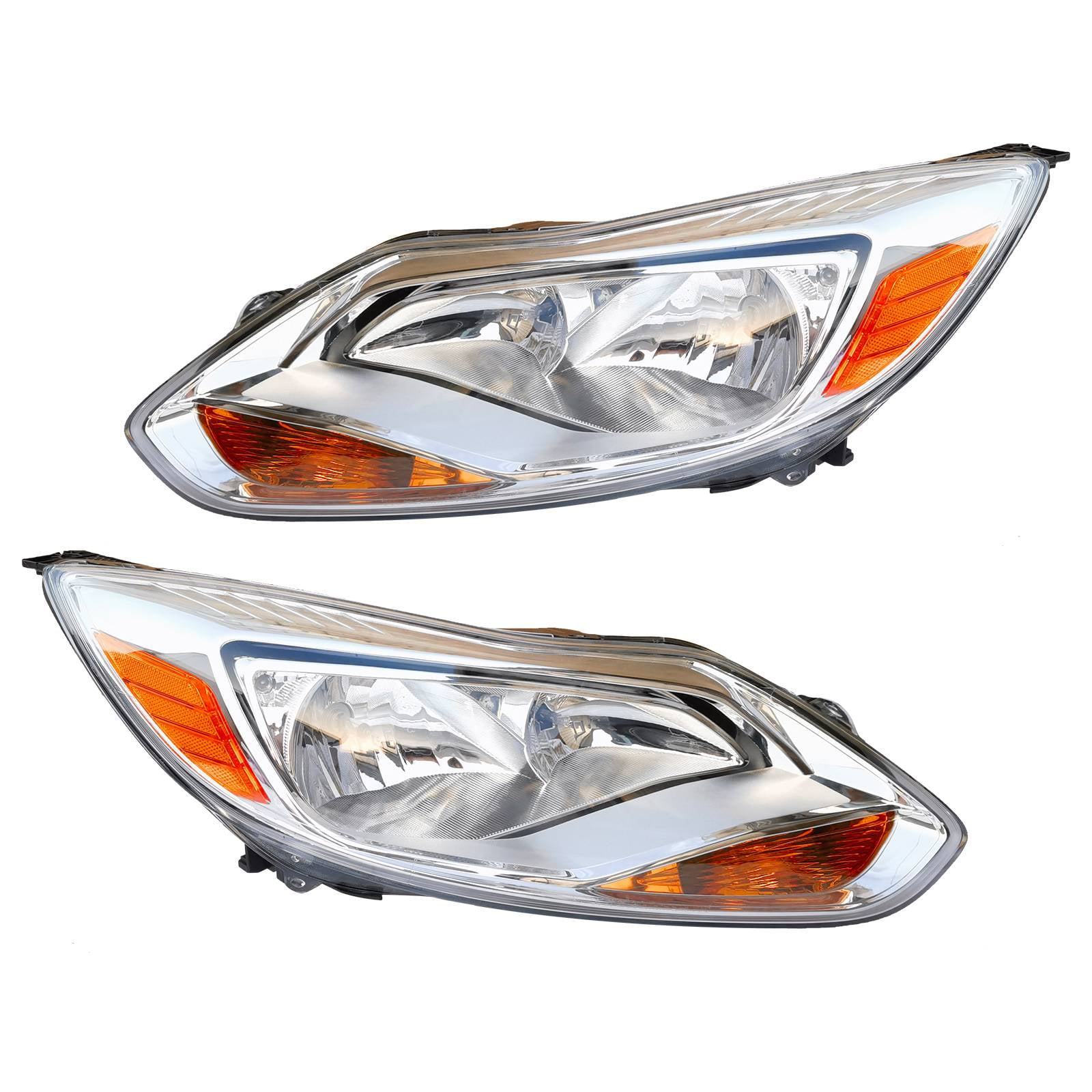 Car Headlight Assembly for 2012-2014 Ford Focus,Clear Lens, 1 Pair ...