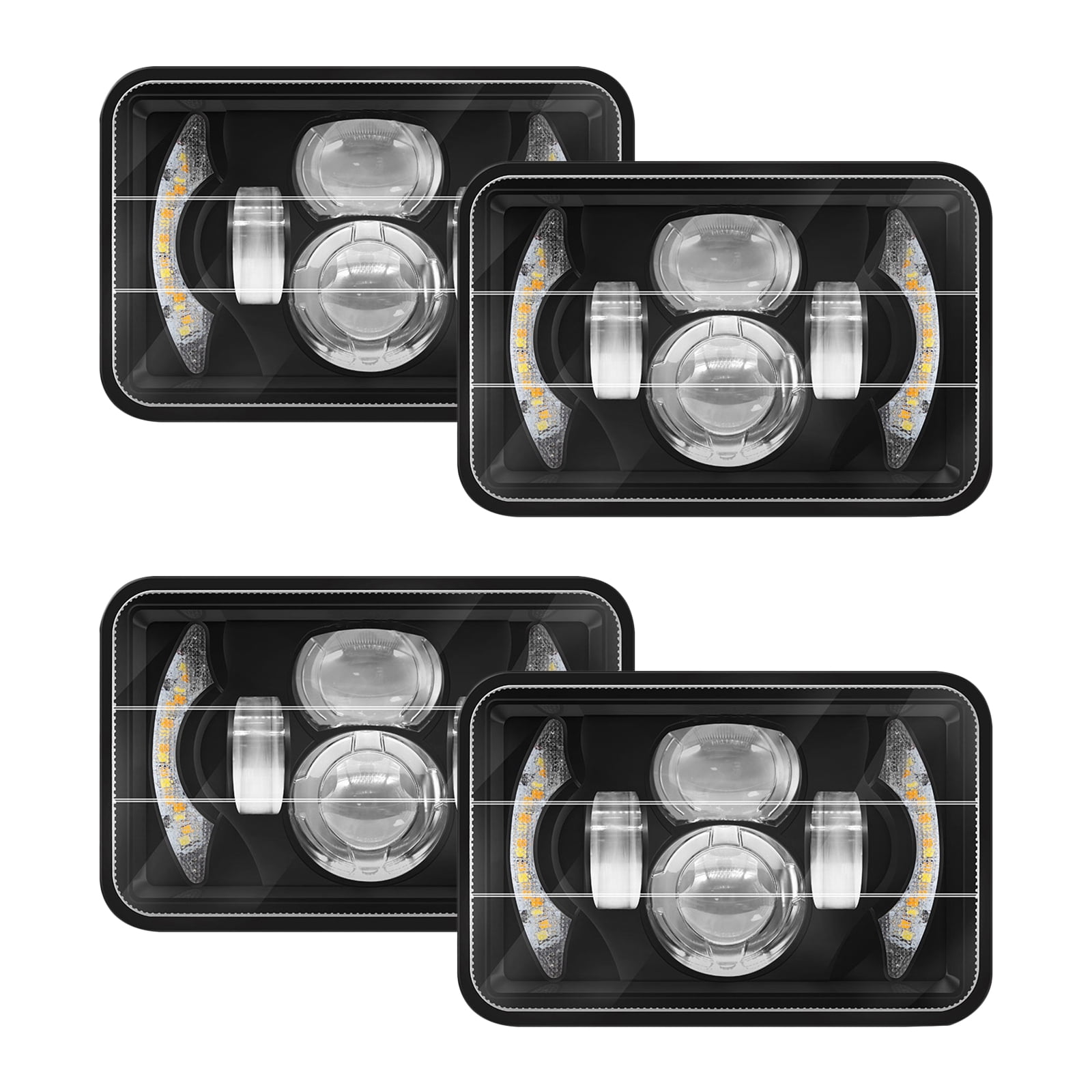 Car Headlight,Beam Of 4 In Led Peterbilt Kenworth Led 4x6 Turn 4x6 Inch ...