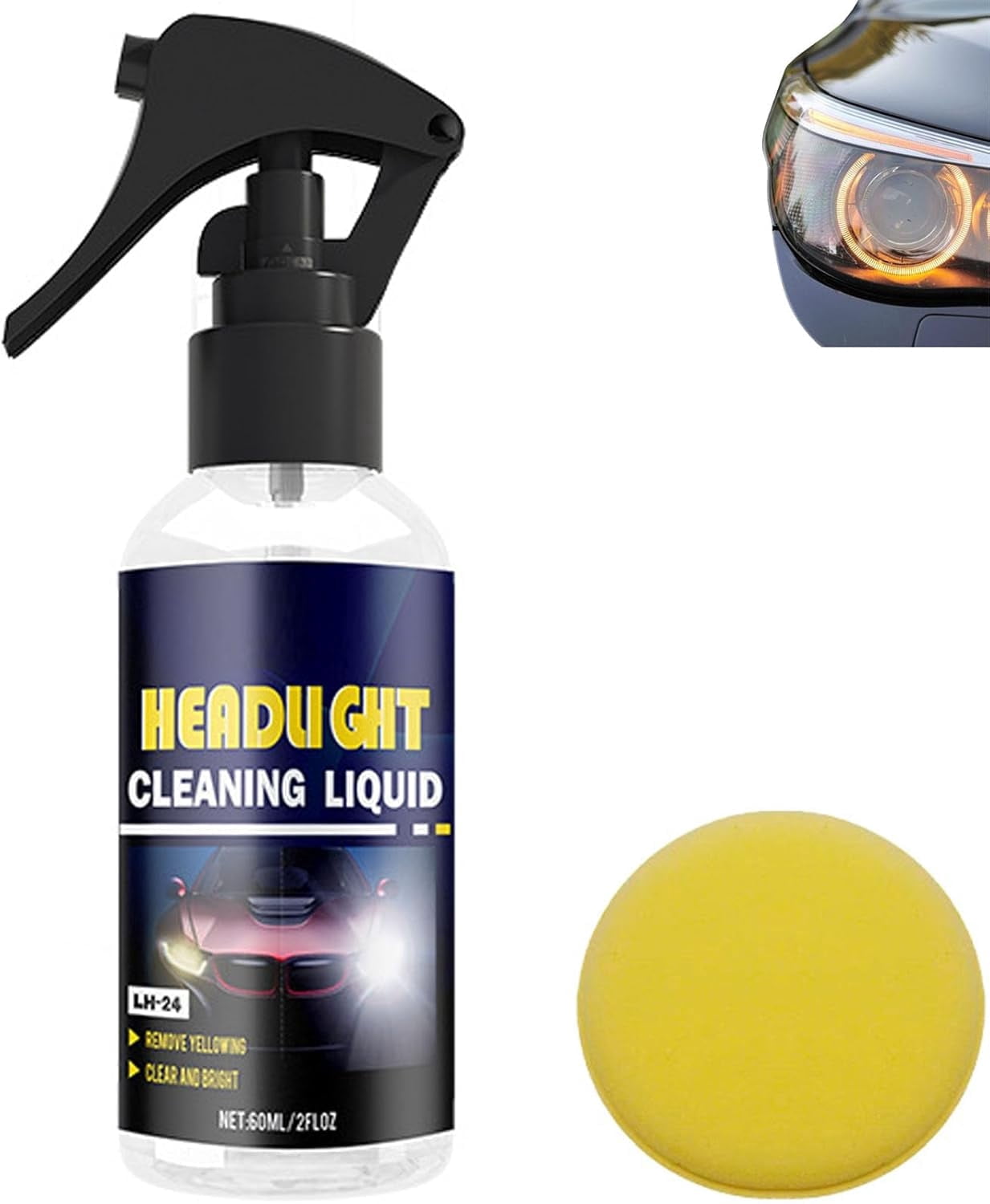 Car Headlight Cleaning and Restoration Agent, Car Headlight Restoration ...