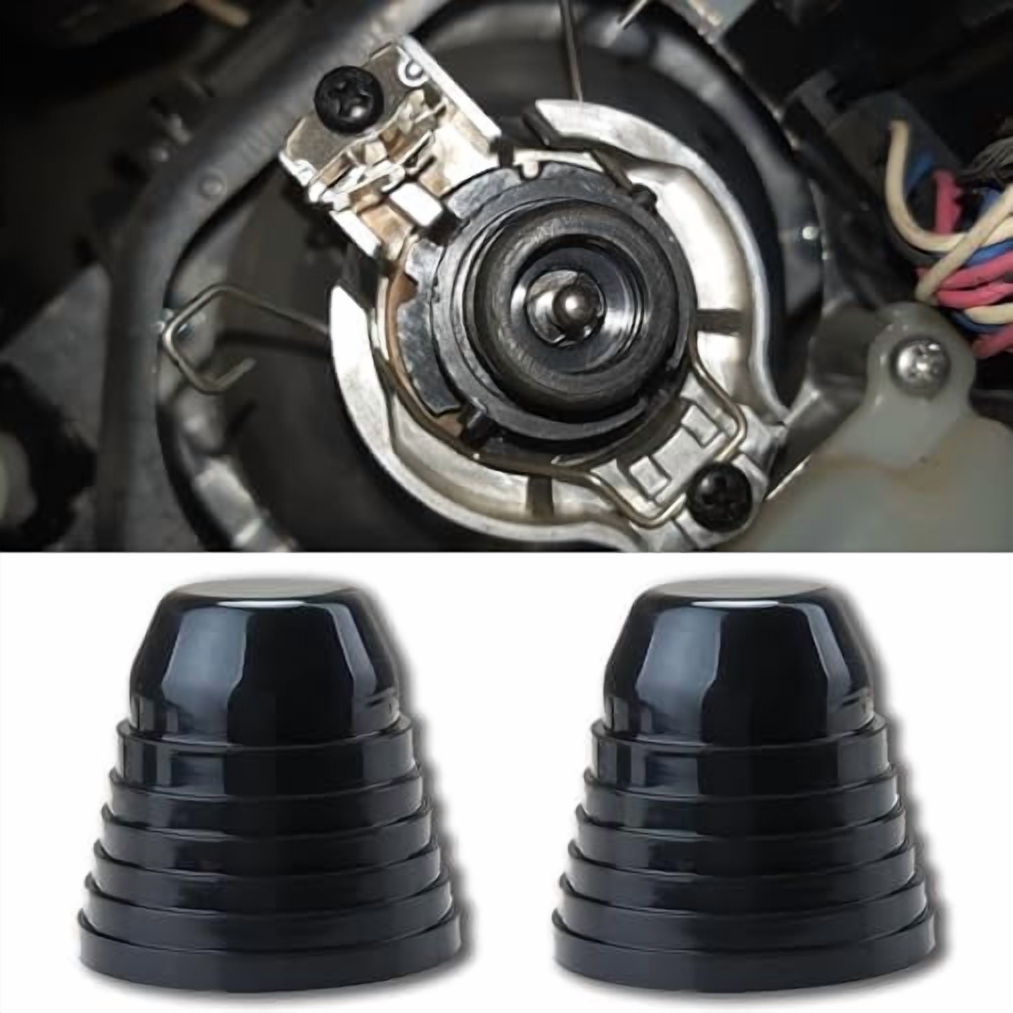 Car Headlight Dust Covers 2PCS, 100mm 4'' Dustproof Sealing Vehicle ...