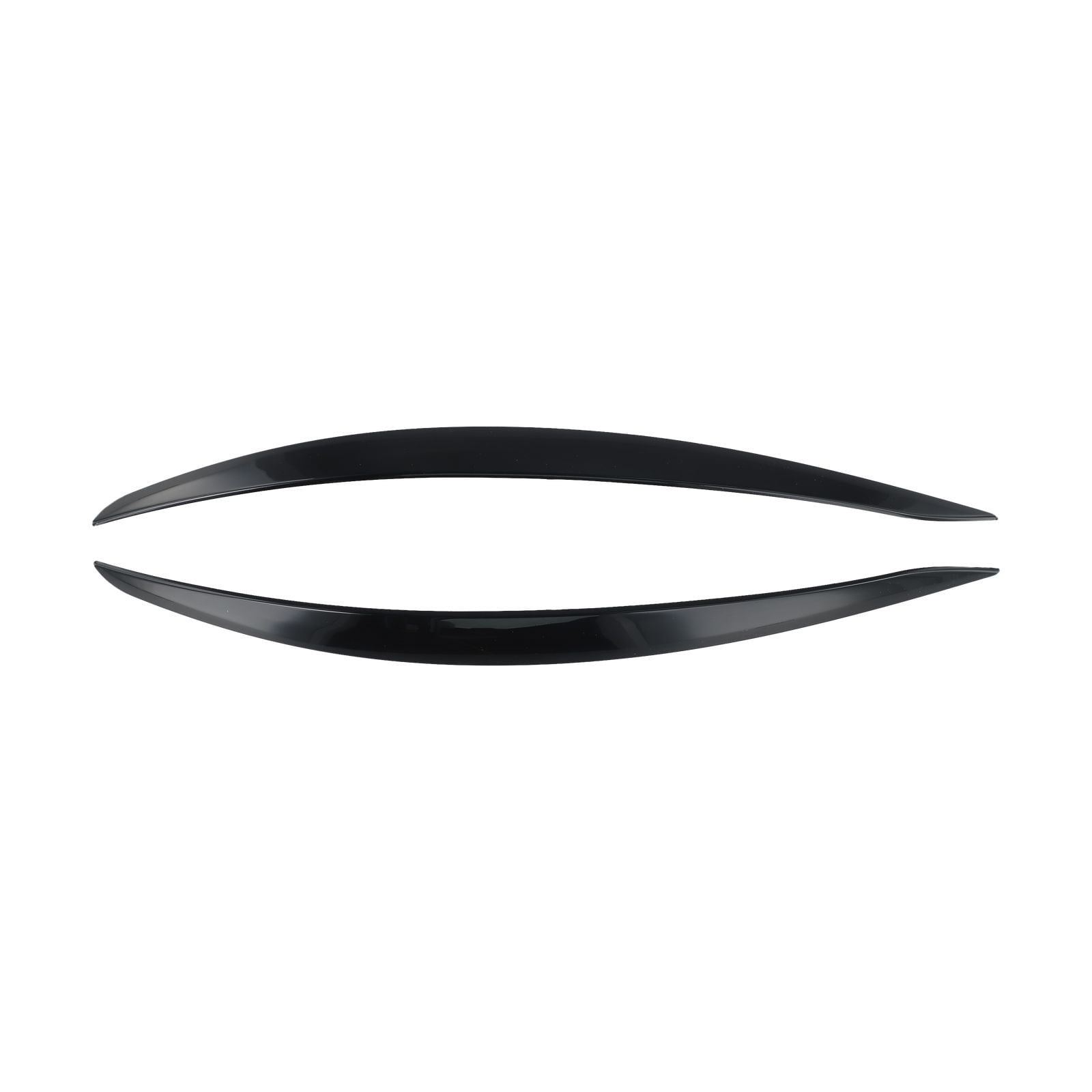 Car Headlight Eyebrow Sticker Car Exterior Decoration Piano Black ...