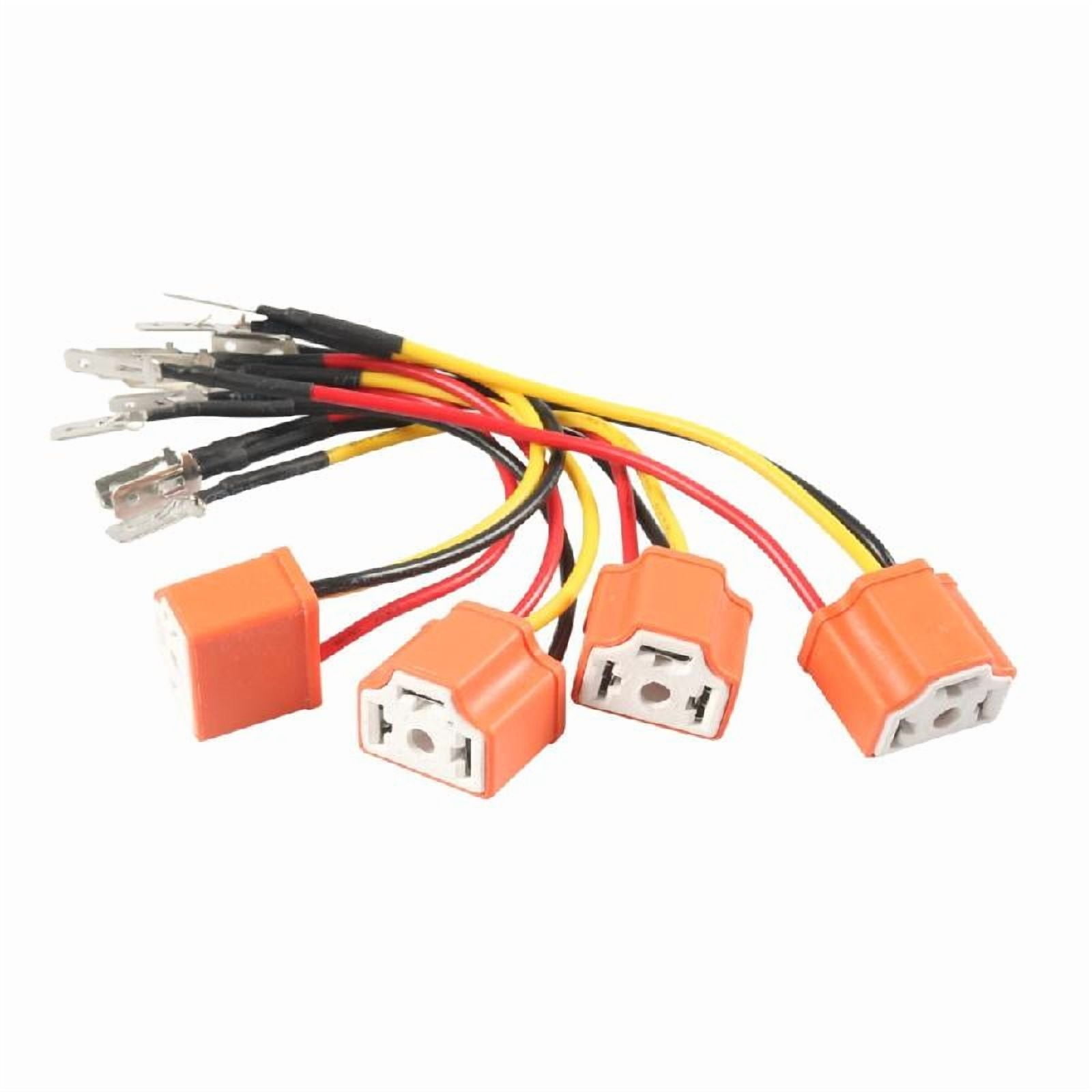 Car Headlight Plug Resilient Insulated Three Pin Socket for Vehicle ...