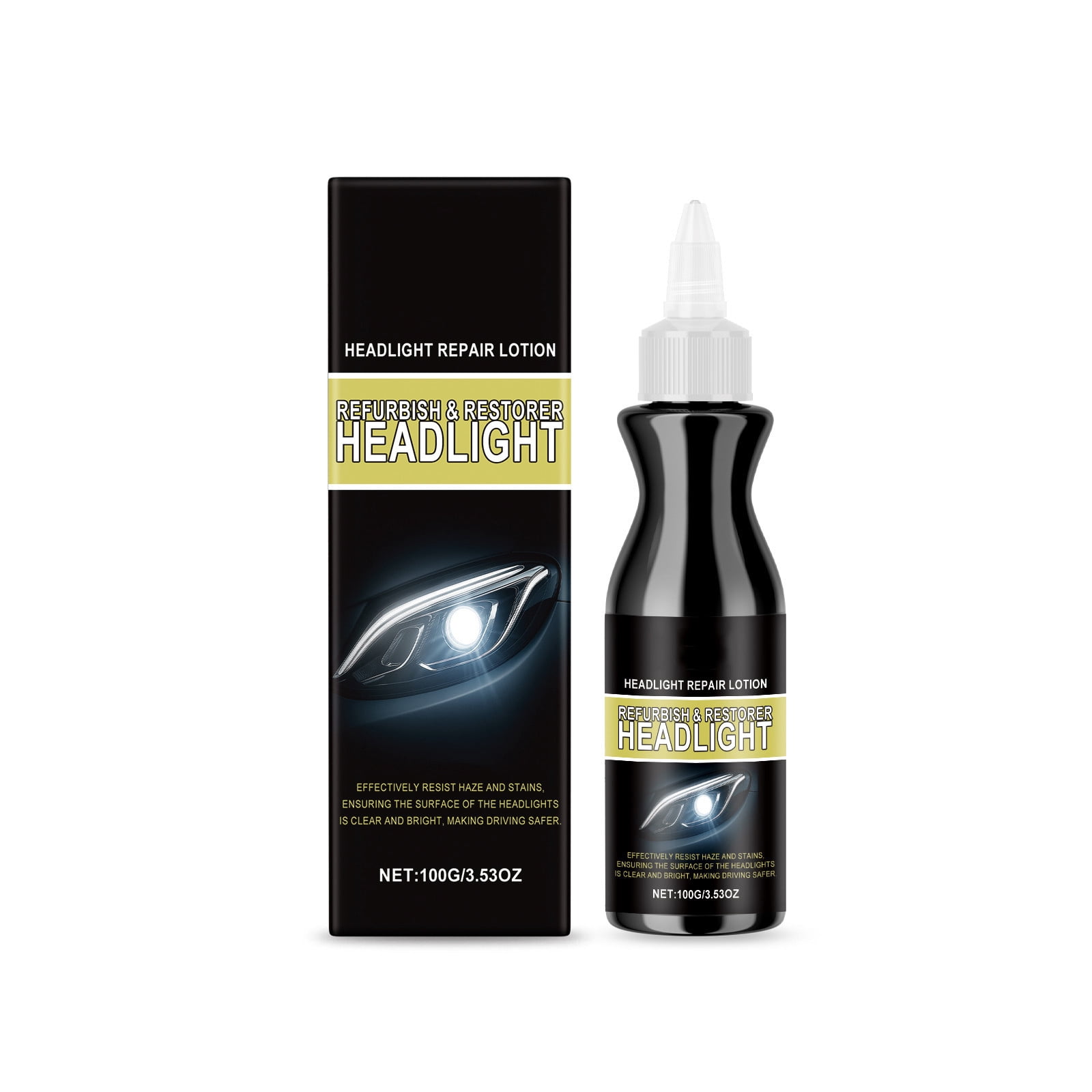 Car Headlight Polish And Repair Kit Quickly Scratch Fix And Headlight ...