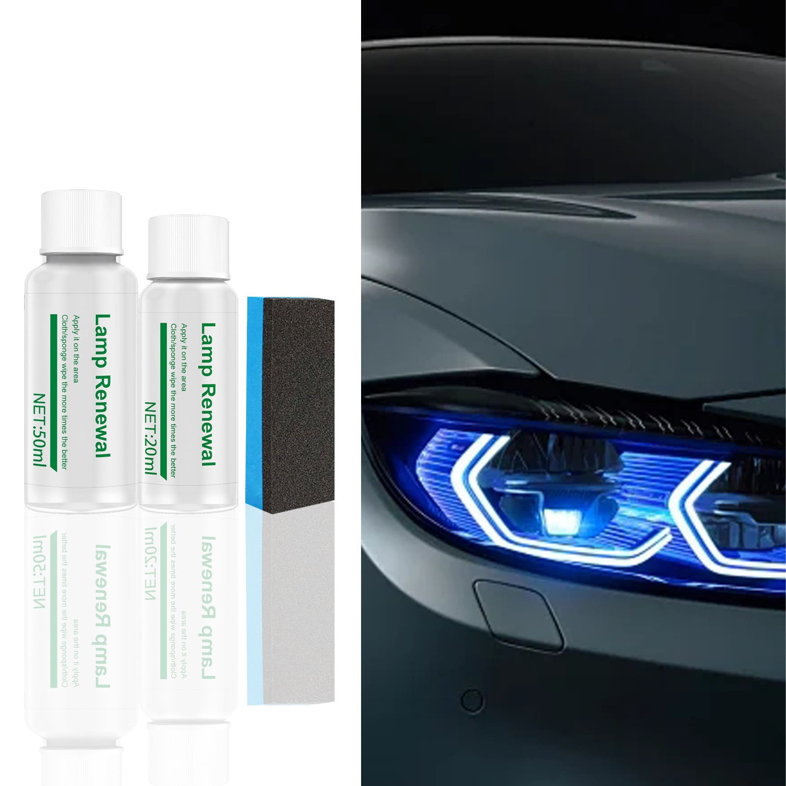 Car Headlight Restoration Kit Lamp Repair Polish Cleaner Restorer ...
