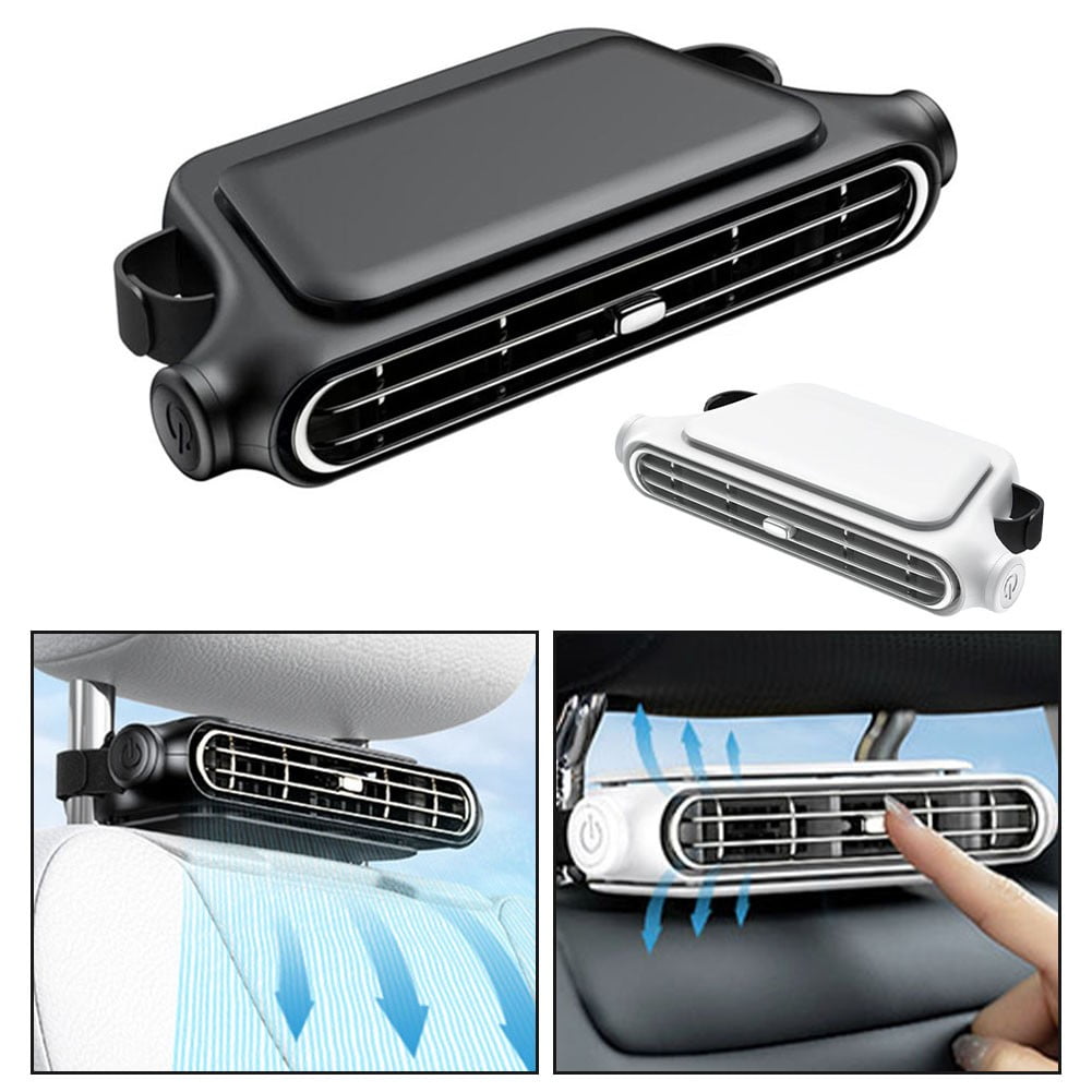 Car Headrest Cool Fan Air Conditioner 3 Speeds Adjustable Electric Air ...