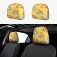 Car Headrest Cover 2 Pcs Soft Water Resistant Elastic Bottom Machine ...