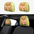 Car Headrest Cover 2 Pcs Soft Water Resistant Elastic Bottom Machine ...