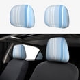 Car Headrest Cover 2 Pcs Soft Water Resistant Elastic Bottom Machine ...