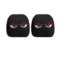 Car Headrest Covers Mystery Portrait Print Highly Elastic for Dust ...
