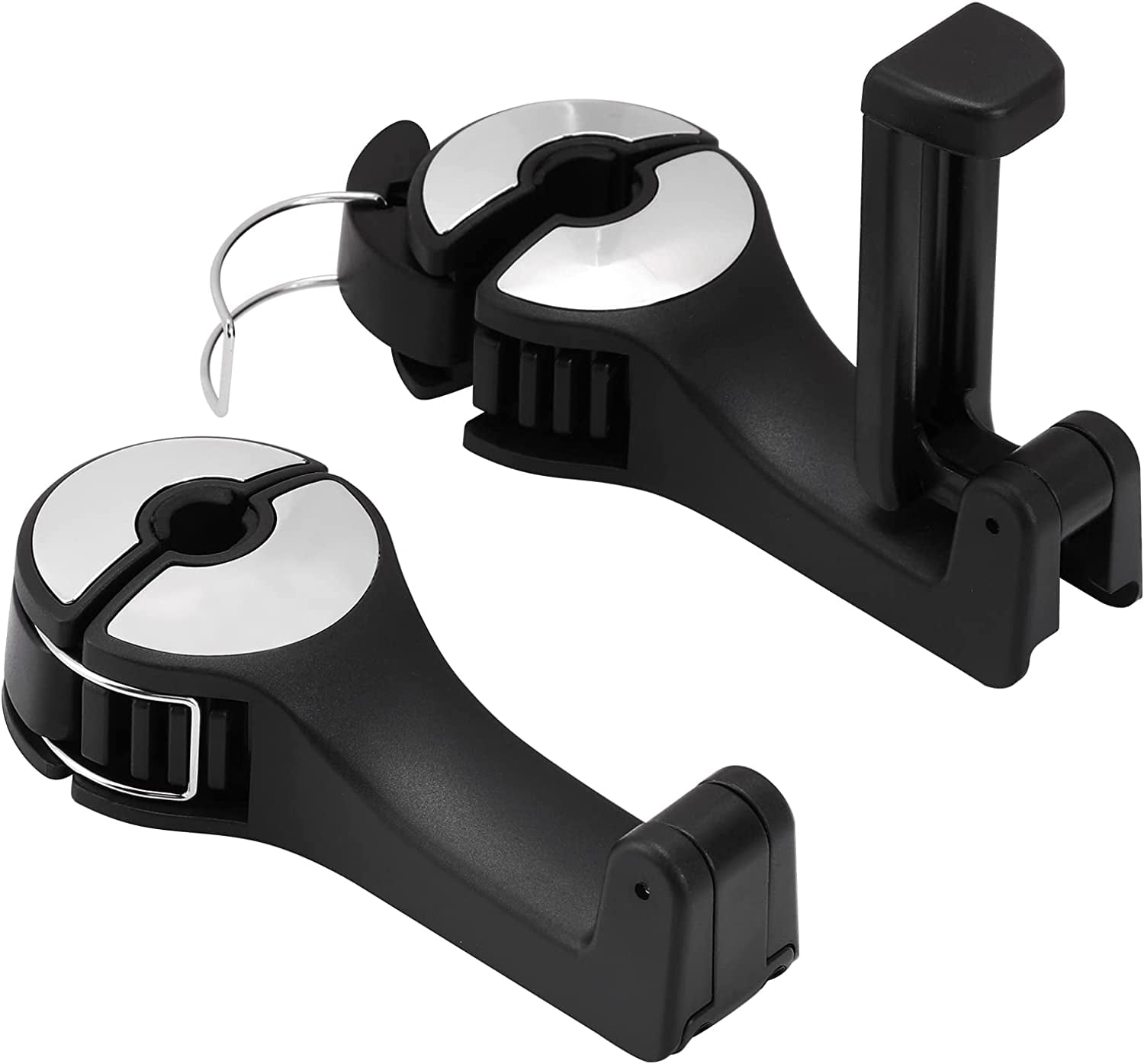 Car Headrest Hooks with Phone Holder, Universal Multifunctional Car ...