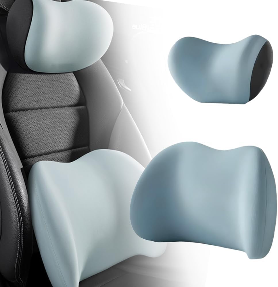 Car Headrest & Lumbar Support Cushion, 2025 New Car Lumbar Support ...