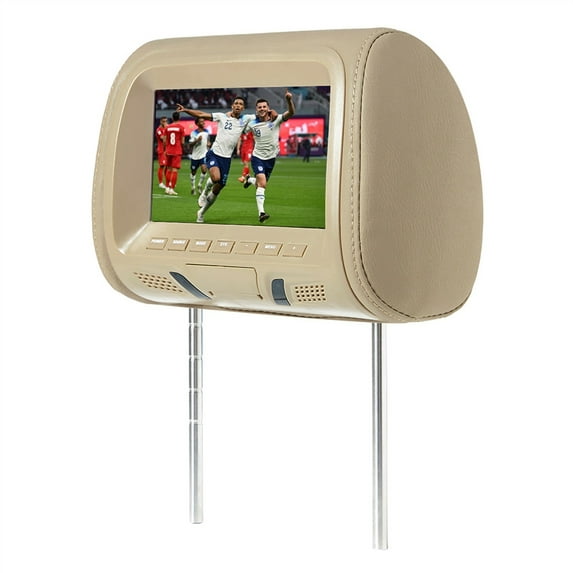 Car Headrest Monitor Universal 7 Inch TFT LED Screen Multimedia MP5 ...