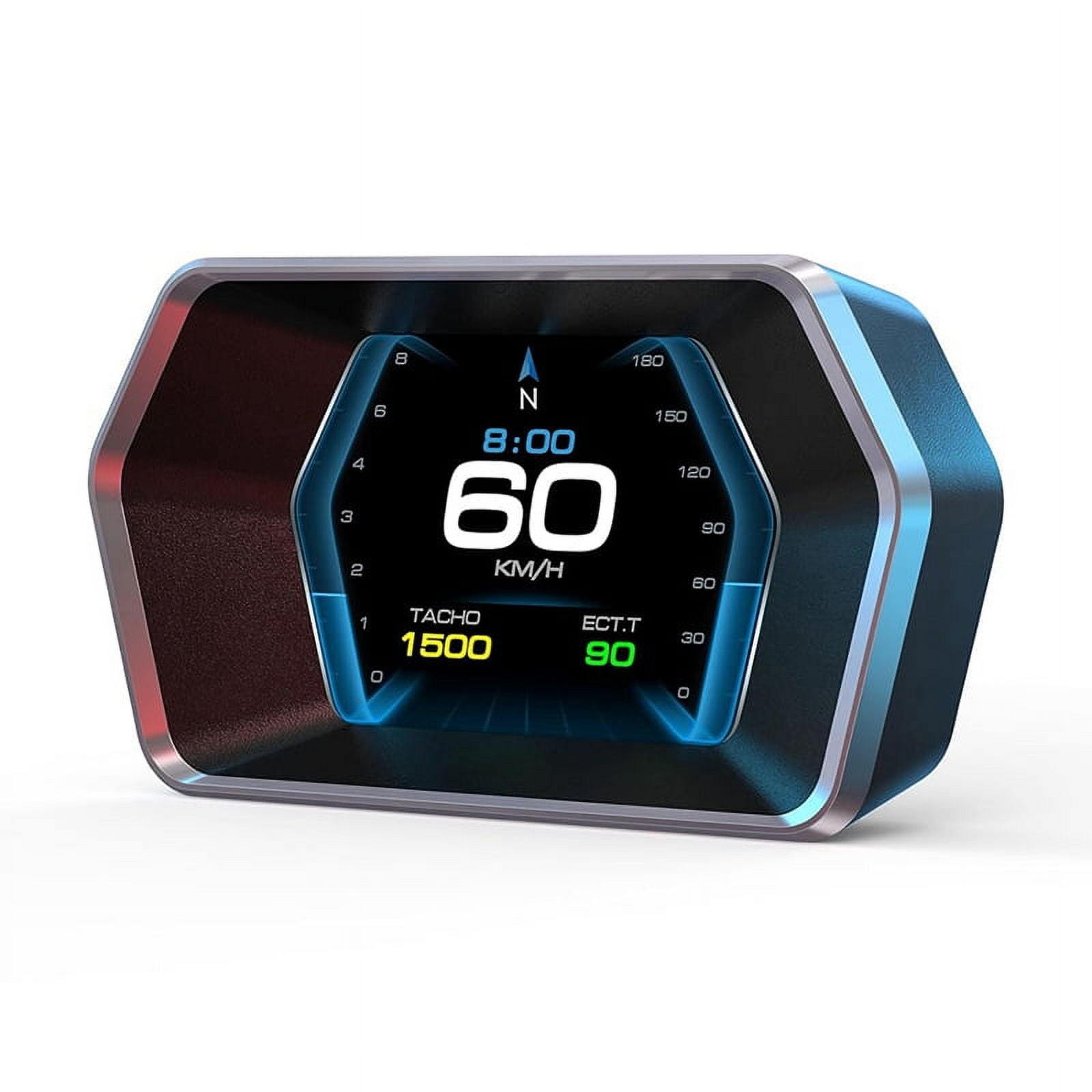 Car Heads Up Display, Car Smart Obd2 Gauge Display, Gps Speedometer ...