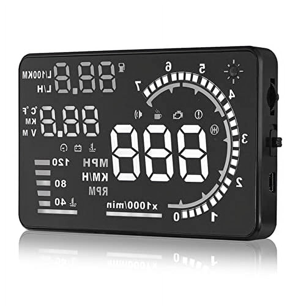 Car Headup Display, 5.5'' Large Screen OBD II Car HUD Display Auto ...